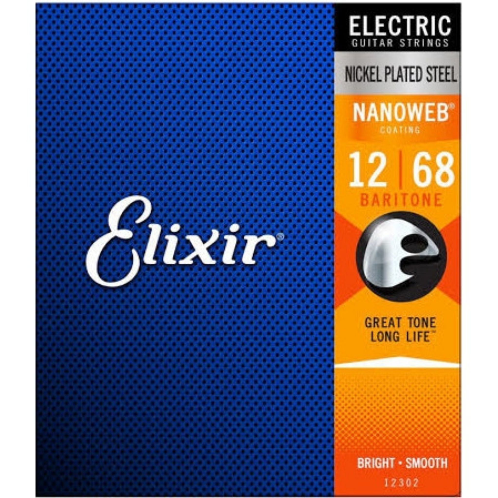 Elixir 12302 Nanoweb Baritone Elektro Gitar Teli (12-68) – Kıvılcım Müzik